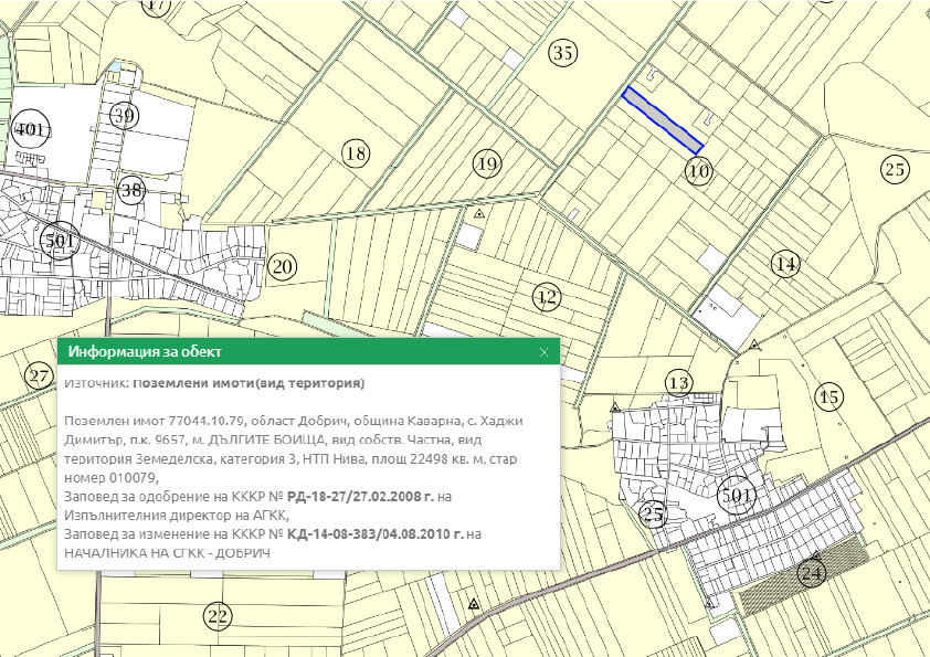 Продава ЗЕМЕДЕЛСКА ЗЕМЯ в област Добрич гр Каварна 23 дка 115000 лв Imot Bg Обява